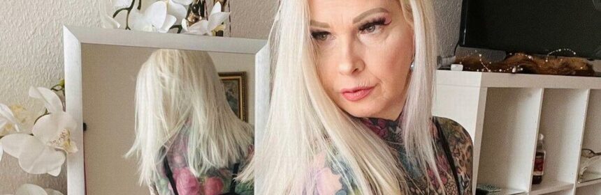 Tattooed gran unrecognisable in pic taken 9 yrs ago – before £25k ...