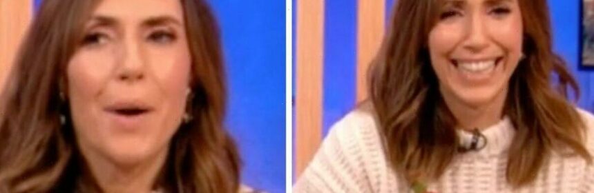 ‘Sorry!’ The One Show’s Alex Jones red-faced as phone goes off - Hot ...