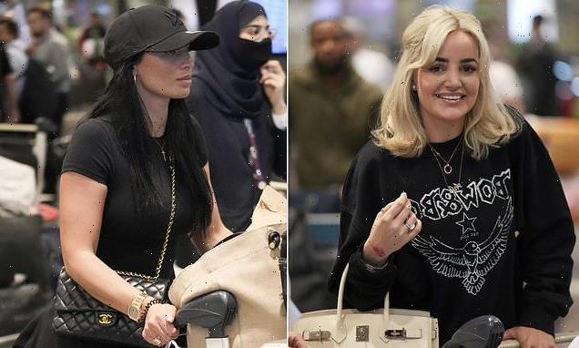 England WAGs Megan Pickford and Annie Kilner land in Doha - Hot ...