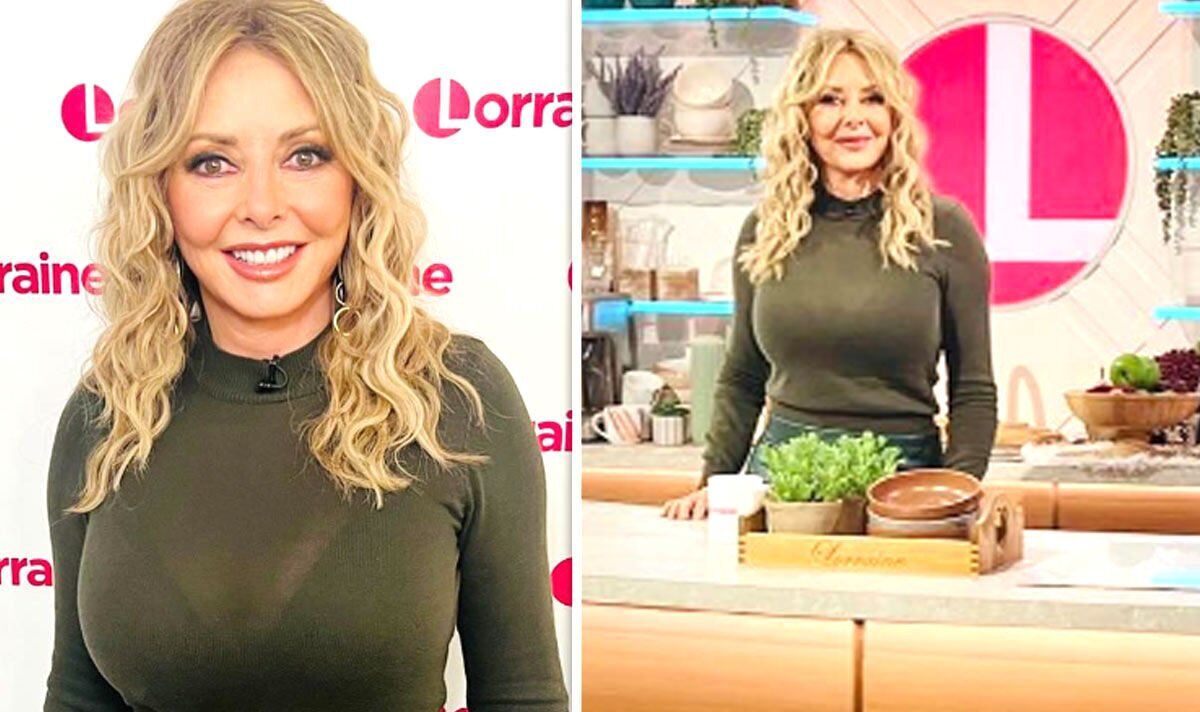 Carol Vorderman exposes bra in risque see-through top on ITV show - Hot ...