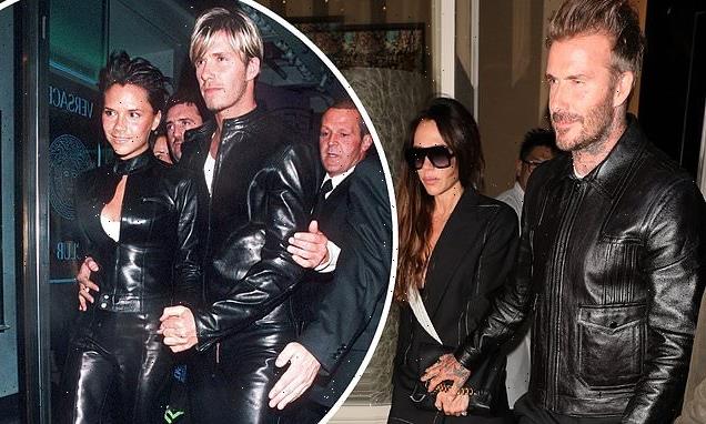 David Beckham revives iconic leather look with Victoria - Hot Lifestyle ...