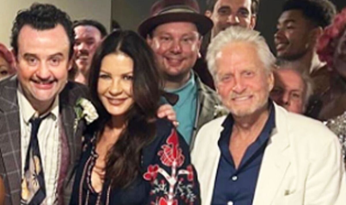 Catherine Zeta-Jones and Michael Douglas surprise theatre-goers in rare ...