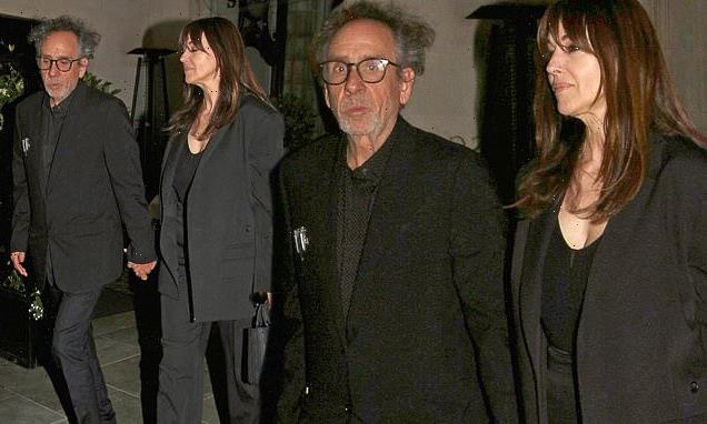Tim Burton and Monica Bellucci step out after confirming romance - Hot ...